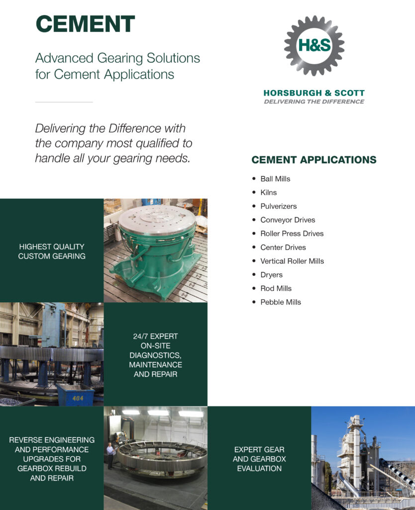Cement Processing Gear Solutions - Horsburgh & Scott
